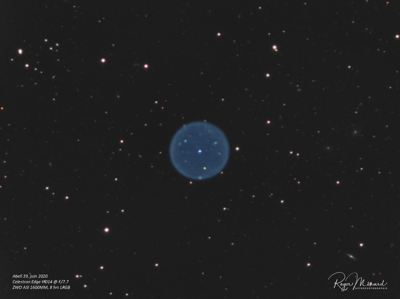 Abell 39 – Nébuleuse planétaire | L'univers de Roger Ménard
