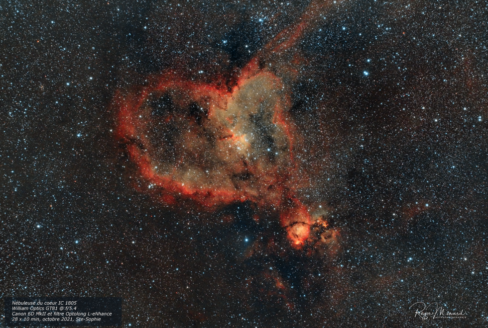 IC 1805 Nébuleuse du Coeur | L'univers de Roger Ménard